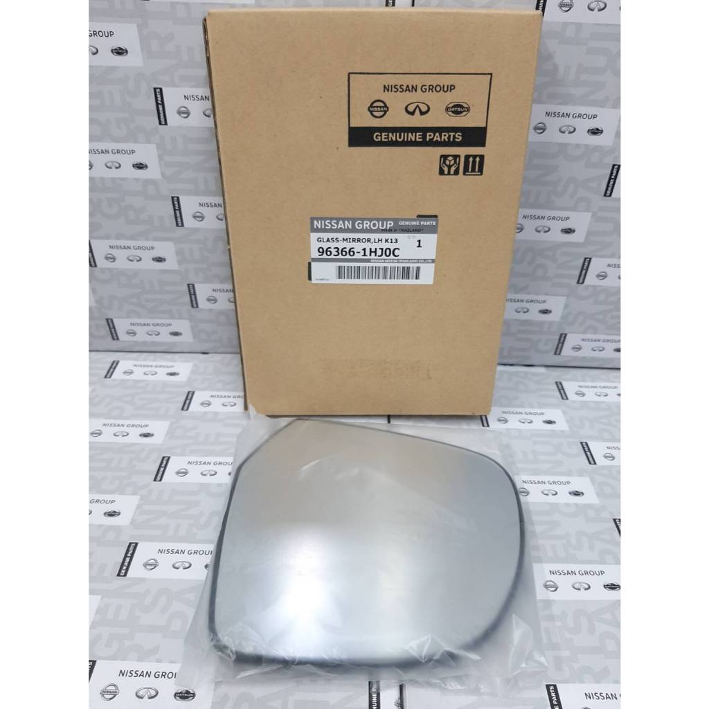 แผ่นกระจกมองข้าง ซ้าย NISSAN MARCH K13 และ NISSAN ALMERA N17 96366 ...