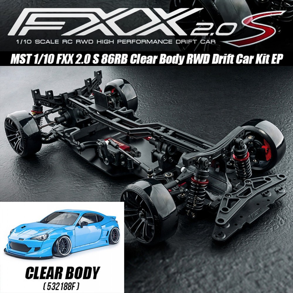 MST 1/10 FXX 2.0 S 86RB FRONT MOTOR RWD SHAFT DRIVEN DRIFT CAR KIT EP W ...
