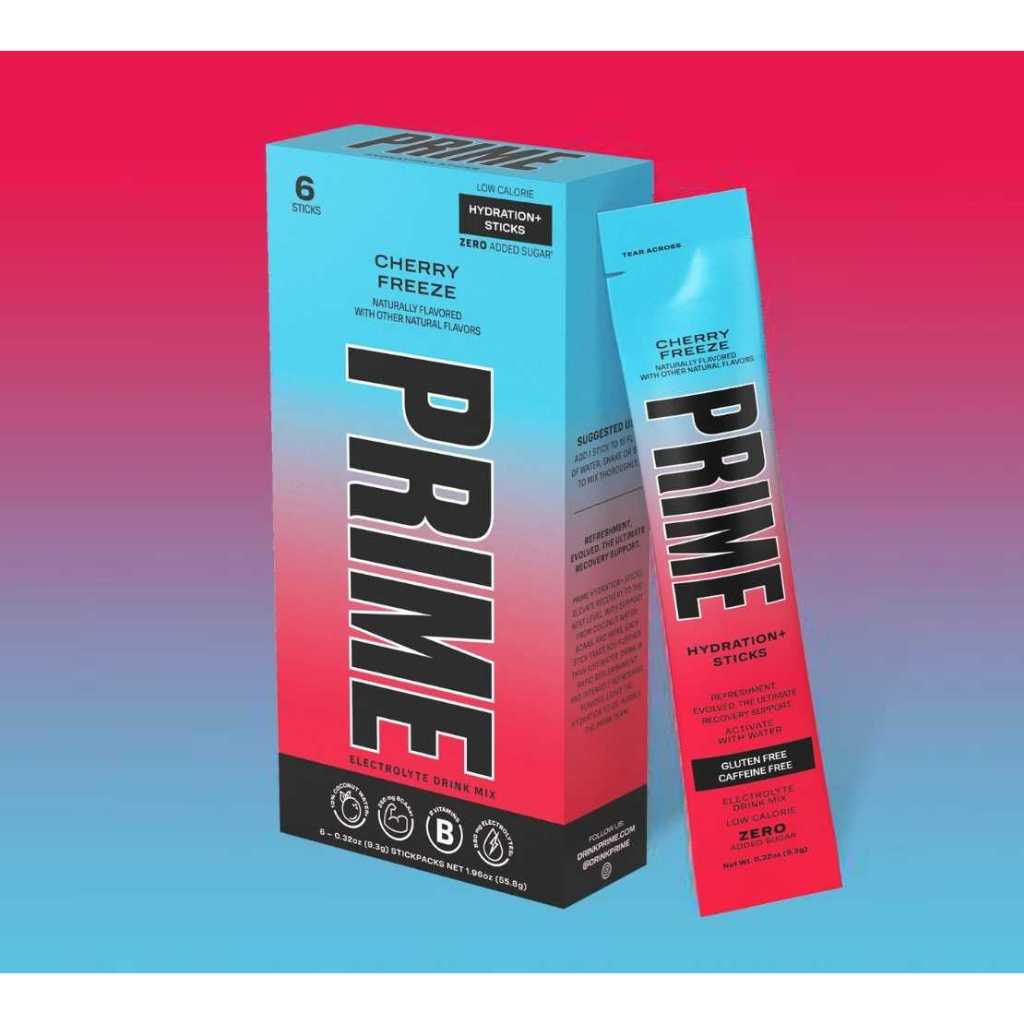 Prime Hydration Stick - Cherry Freeze ขนาด 6 แท่ง จากอเมริกา | Shopee ...