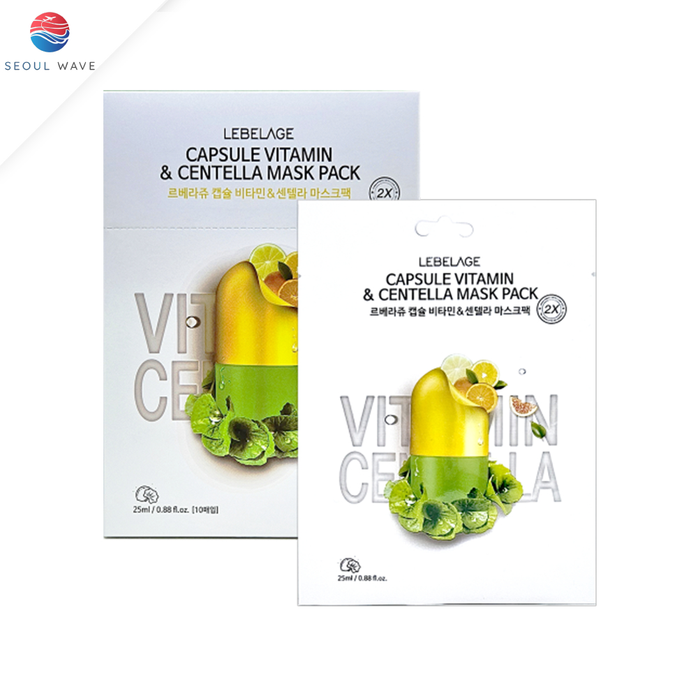 LEBELAGE CAPSULE VITAMIN&CENTELLA 2X MASK PACK | Shopee Thailand