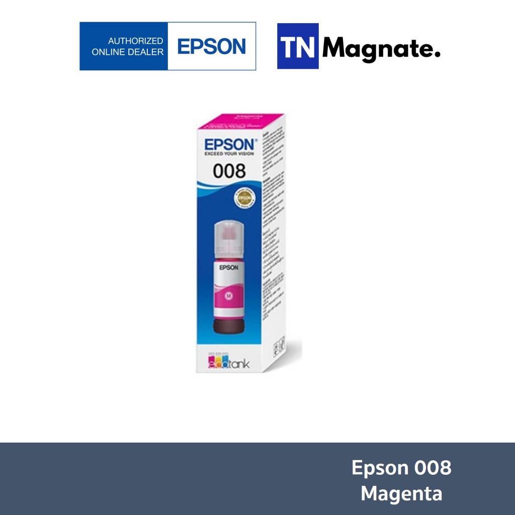 [หมึกพิมพ์อิงค์เจ็ท] Epson 008 BK/C/M/Y (หมึกดำ และ หมึกสี 3 สี ...