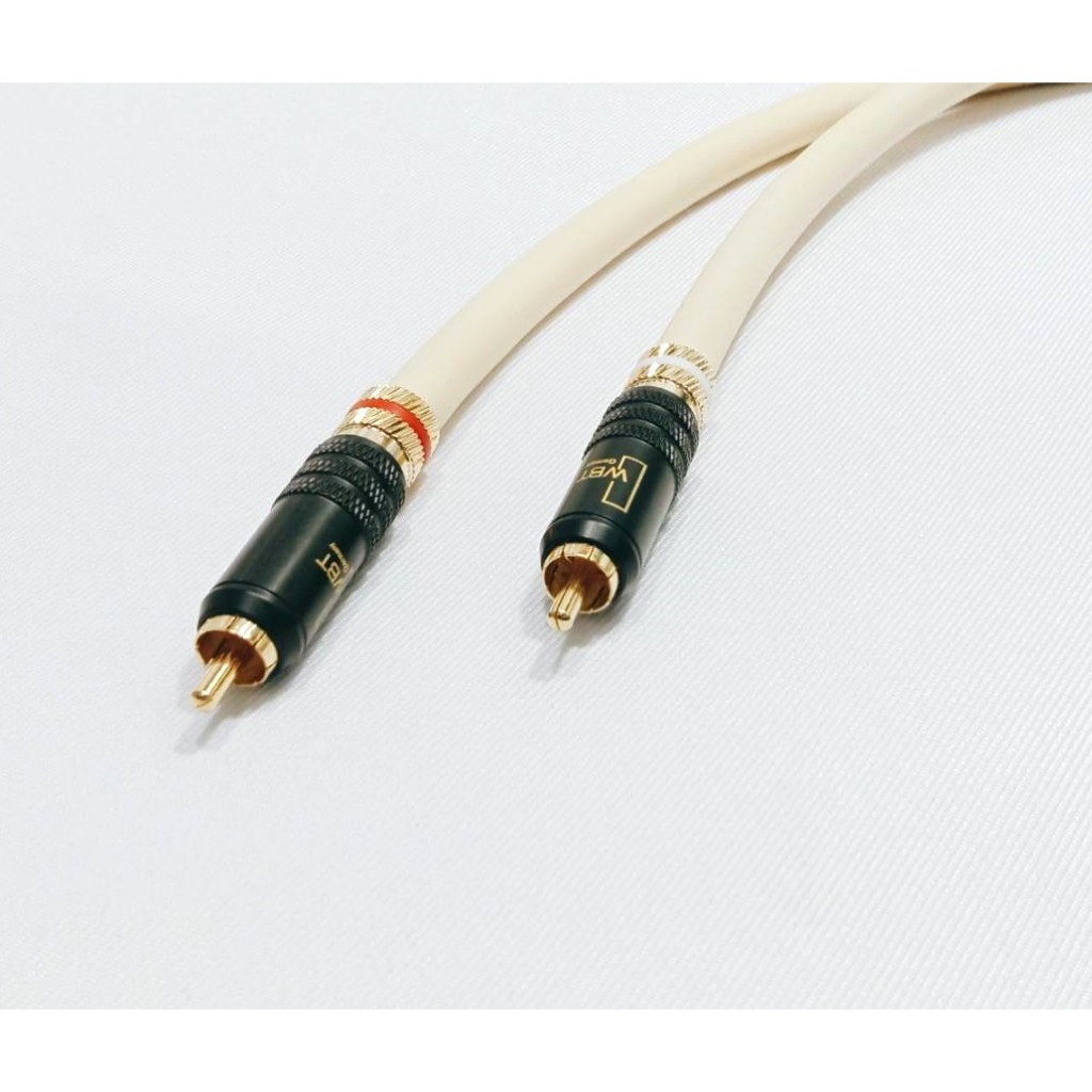 สายสัญญาณ RCA WBT Audio Cable หัวแจ็คแบบขันล็อค Nakamichi กับ wbt แบบ 2 ...