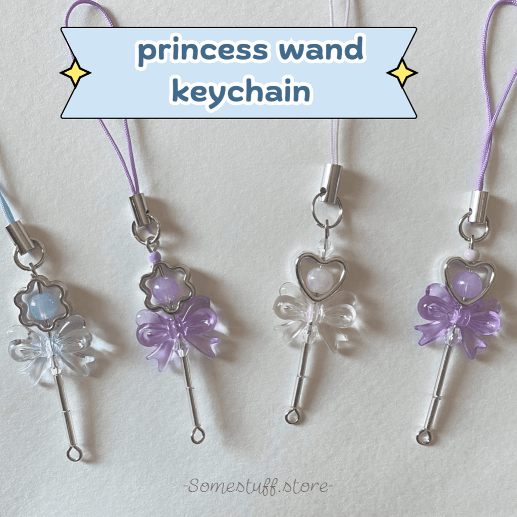 [new in] somestuff | พวงกุญแจลูกปัดไม้เวทมนตร์ เจ้าหญิง♡ྀི princess ...