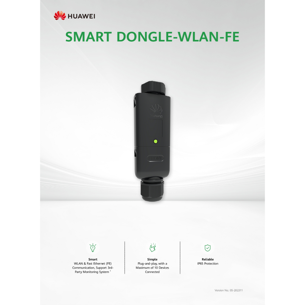 Huawei Smart Dongle-WLAN-FE รุ่น SDongleA-05 อุปกรณ์เชื่อมต่ออินเวอร์เต ...