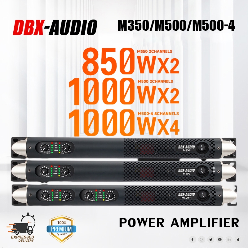 DBX-AUDIO M350 / M500 / M500-4 เครื่องขยายเสียงดิจิตอลกำลังสูงระดับมือ ...