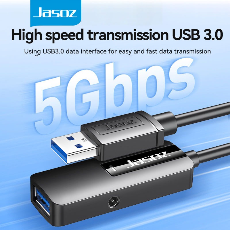 ⚡COD⚡Jasoz USB 3.0 Extension สายเพิ่มความยาว ตัวผู้ เป็น ตัวเมีย ยาว 5 ...
