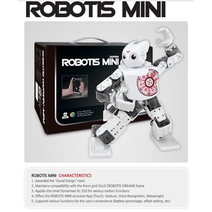 INEX ROBOTIS-MINI ชุดประกอบหุ่นยนต์ฮิวมานอยด์ขนาดเล็กเพื่อการศึกษา/Humanoid/โรบอท/stem | Shopee ...