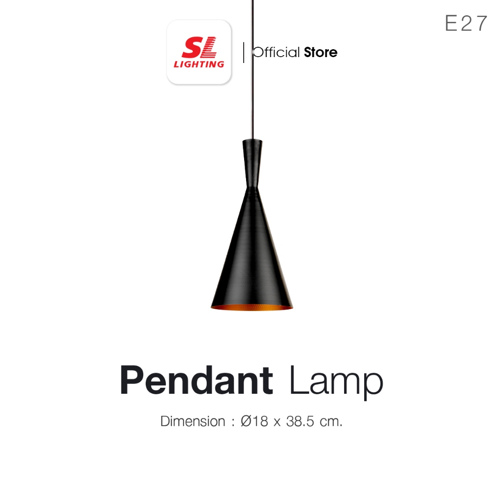 SL LIGHTING | Pendant Lamp โคมไฟห้อย ขั้วE27 รุ่น SL-2-P030 | Shopee Thailand