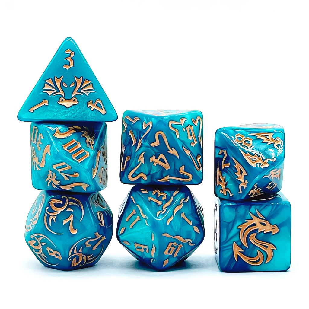 ลูกเต๋า Dice Set of 7 | For DnD D&D MTG RPG TRPG Boardgames เกมกระดาน ...