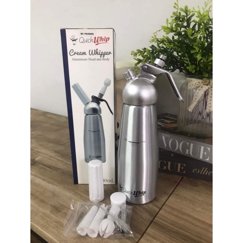 [มือ 2 แค่ทดลองใช้ครั้งเดียว ] กระบอกวิปครีม Quick Whip 500 ml.+ แถมฟรี ...