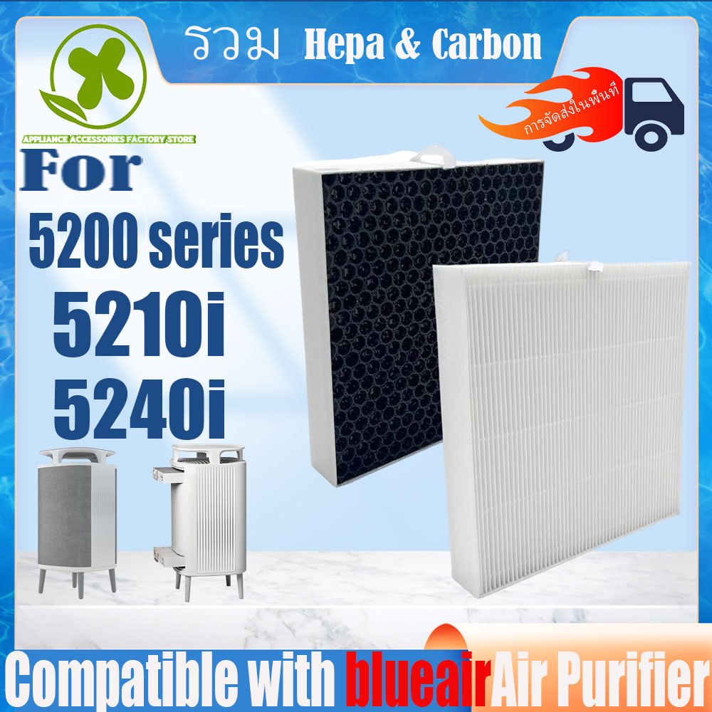 🔥 ของแท้ 🔥 สำหรับ แผ่นกรอง ไส้กรองอากาศ Blueair รุ่น DustMagnet 5200 ...
