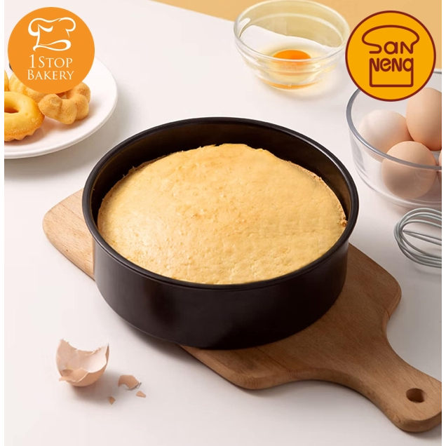 San neng SN5057 Deep Round Embossed Cake Pan 9" N/Stick / พิพม์อบเค้ก ...