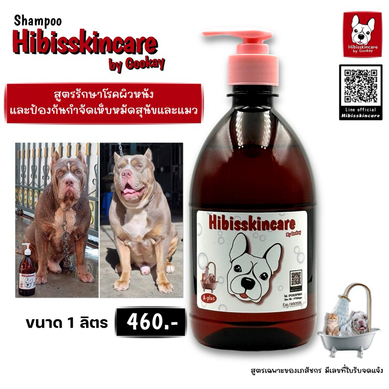 Hibisskincare by Gookay แชมพูรักษาผิวหนัง และป้องกันเห็บหมัด ขนาด 500 ml | Shopee Thailand