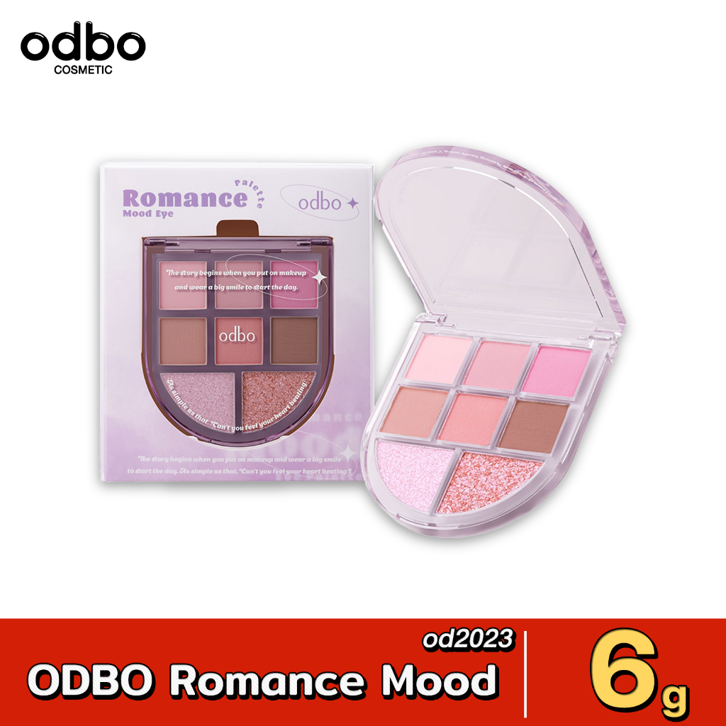 OD2023 Odbo Romance Mood Eye Palette 6g.OD2023 โอดีบีโอ โรแมนซ์ มู้ด อาย พาเลท | Shopee Thailand