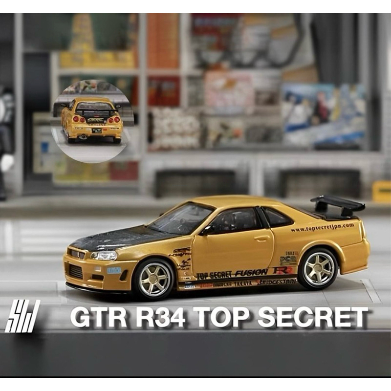 SW GTR-R34 TOP SECRET 1:64 | Shopee Thailand