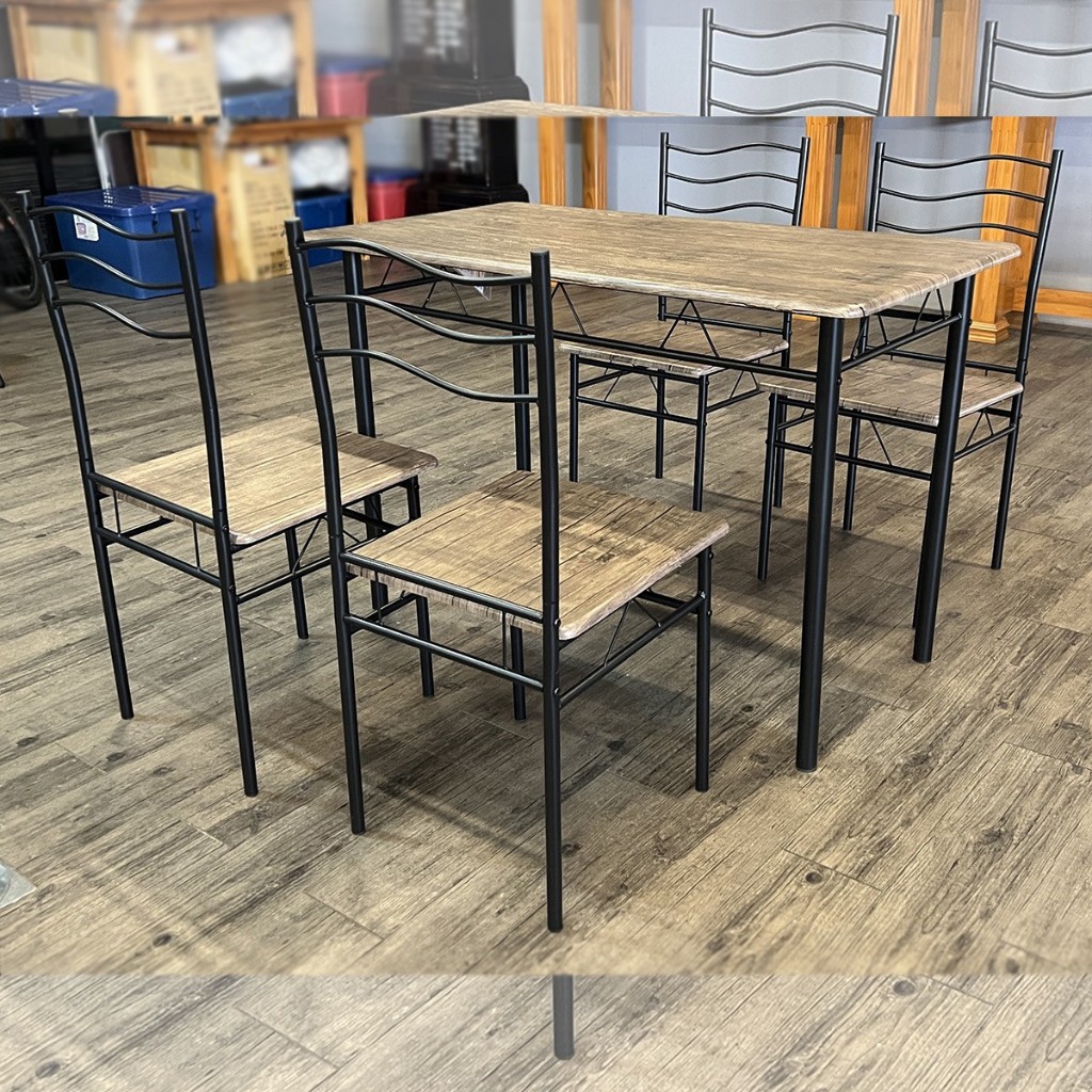 TSF ชุดโต๊ะอาหาร 4 ที่นั่ง CARAMEL/DS-212 110*60*74CM.สีBrown | Shopee Thailand