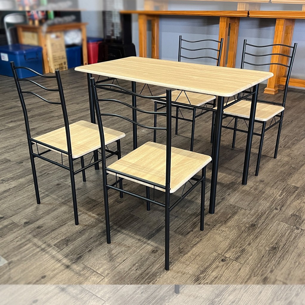 TSF ชุดโต๊ะอาหาร 4 ที่นั่ง CARAMEL/DS-212 110*60*74CM.สีWood | Shopee Thailand