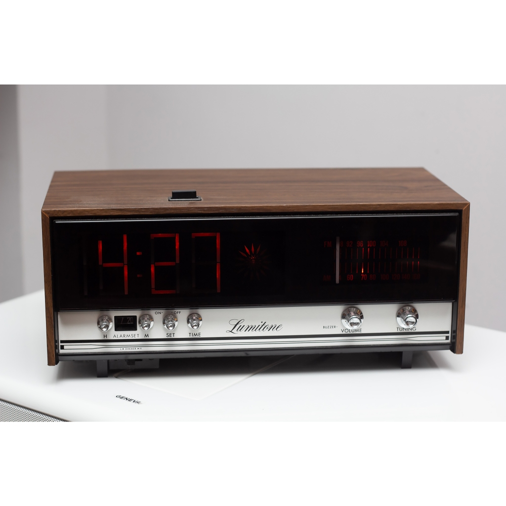 vintage Lumitone Digital Clock Radio AM/FM Retro Clock | Shopee Thailand