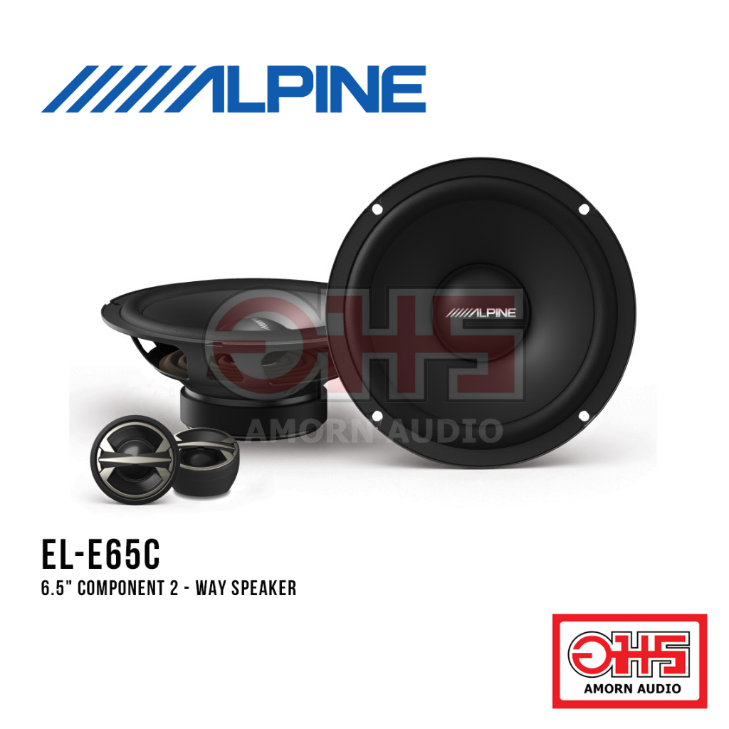 ALPINE EL-E65C 6.5" COMPONENT 2 - WAY SPEAKER / AMORN AUDIO | Shopee ...
