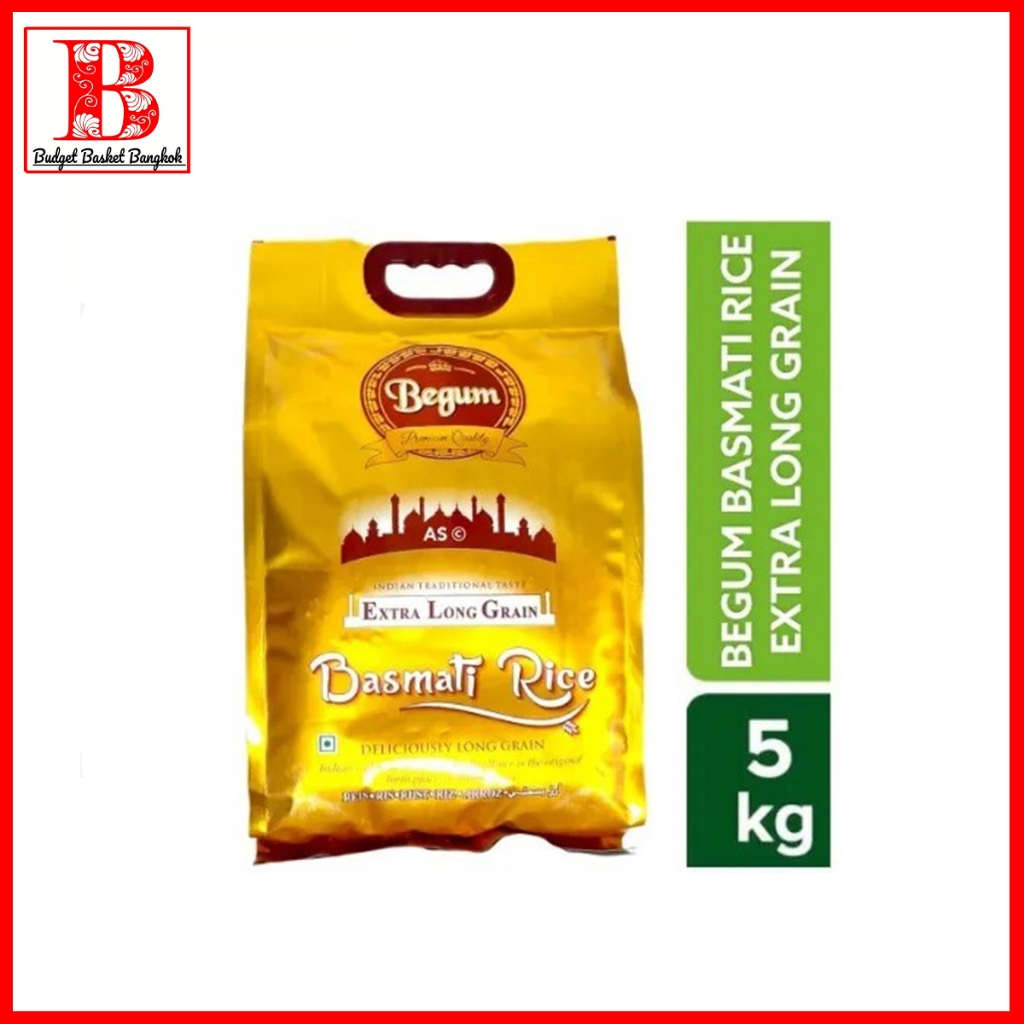 Begum Basmati Rice 5kg ข้าวบาสมาตี | Shopee Thailand