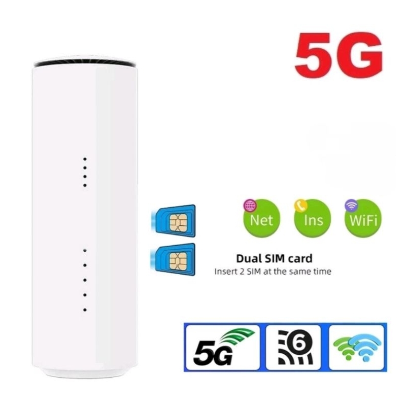 5G Wifi Router 2 ซิม WiFi 6 High-Performance รองรับ 5G 4G 3G ทุกเครือง ...