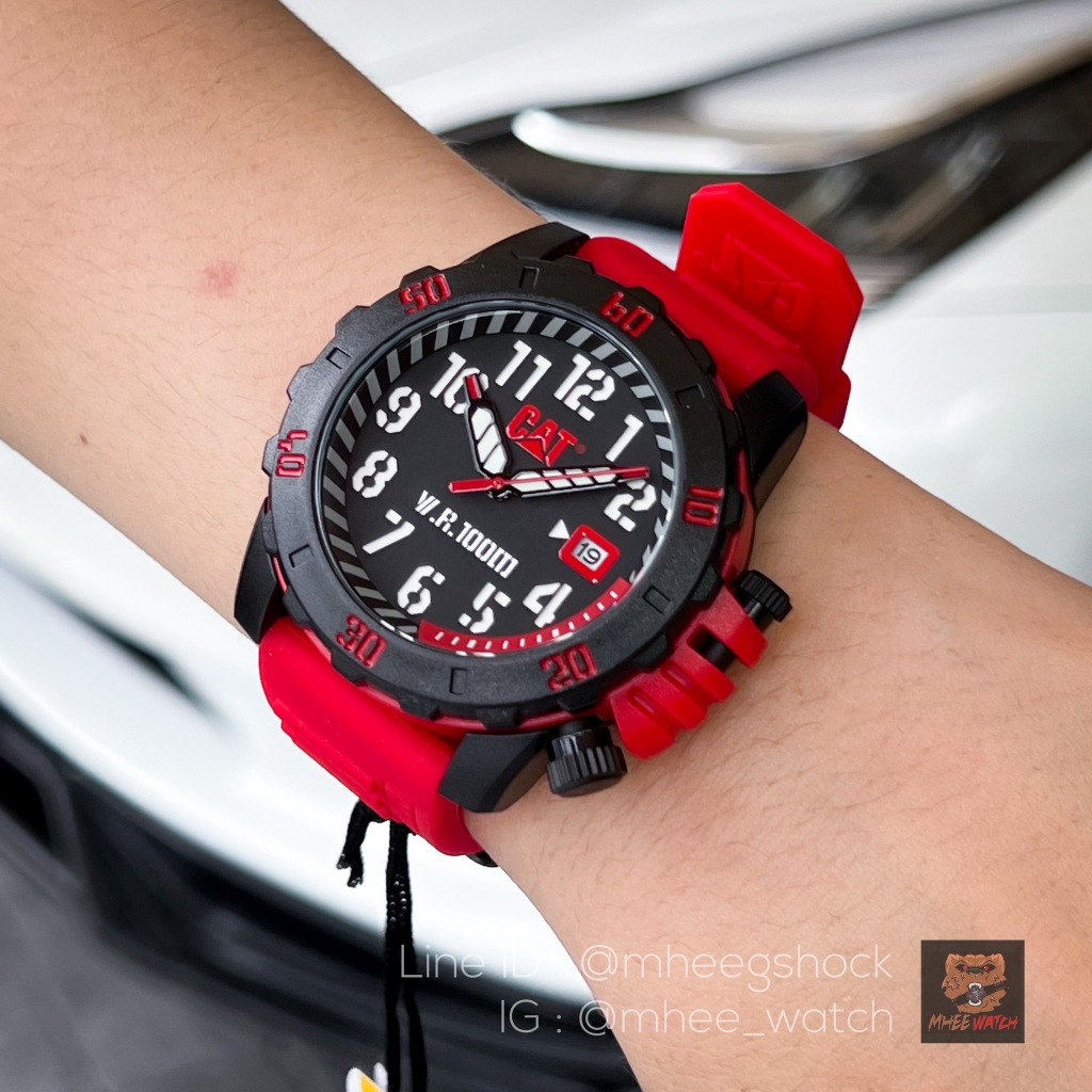 CAT Watch Red รุ่น Barricade แดง ของแท้ ประกัน ศูนย์ | Shopee Thailand