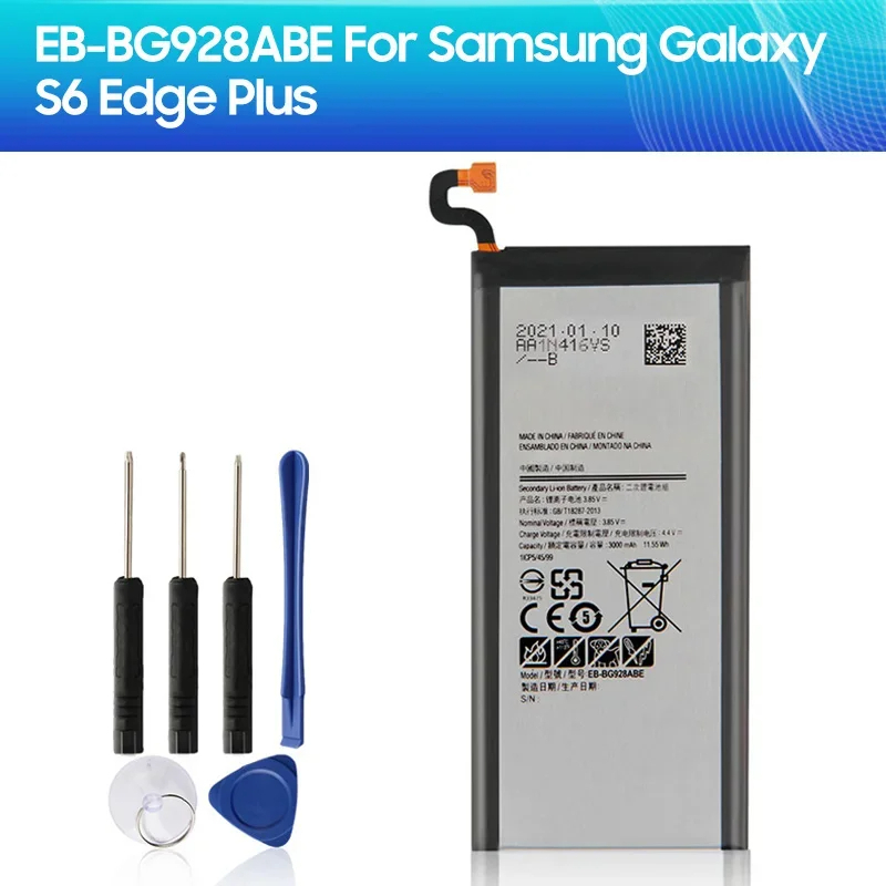 แบตเตอรี่แท้ EB-BG928ABE EB-BG928ABA สำหรับ Samsung GALAXY S6 Edge Plus ...