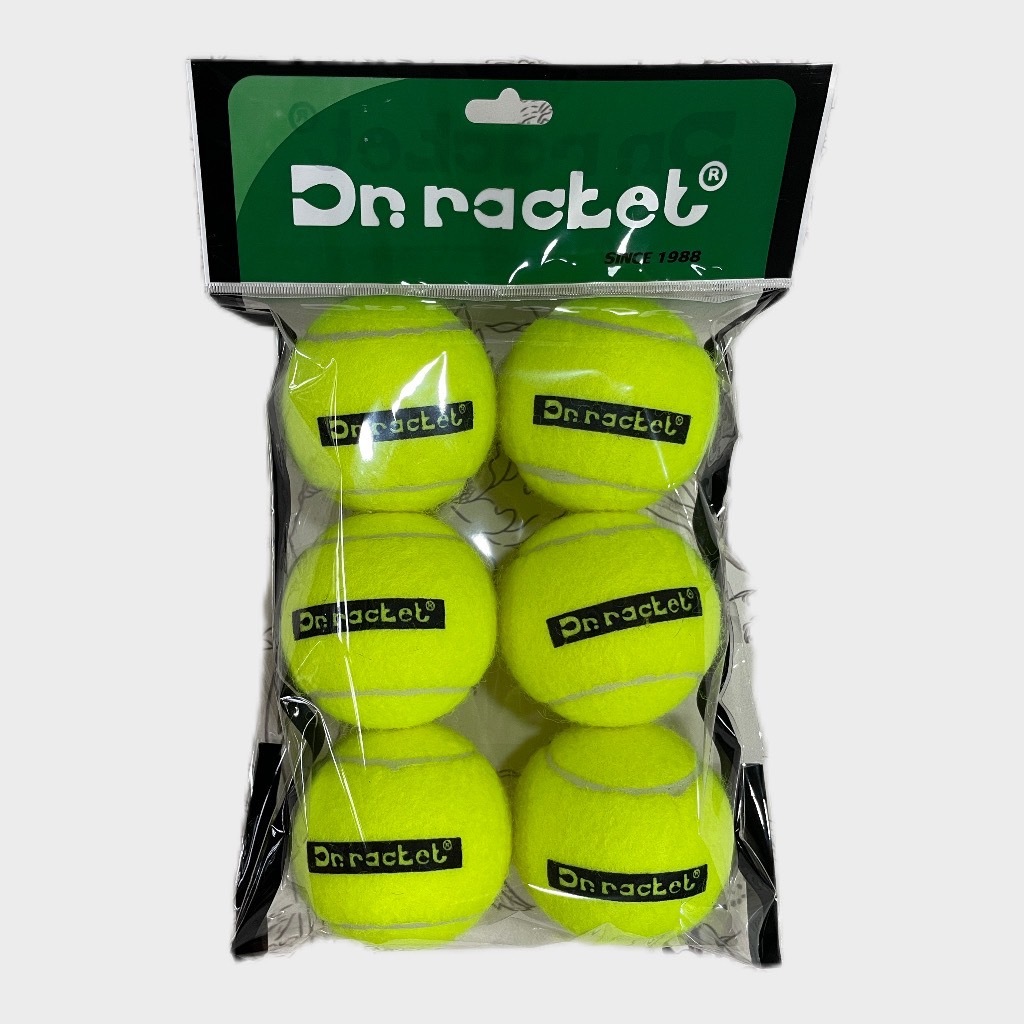ลูกเทนนิสซ้อม DrRacket (1x6 ลูก) / Training Tennis Ball DrRacket (1x6 ...