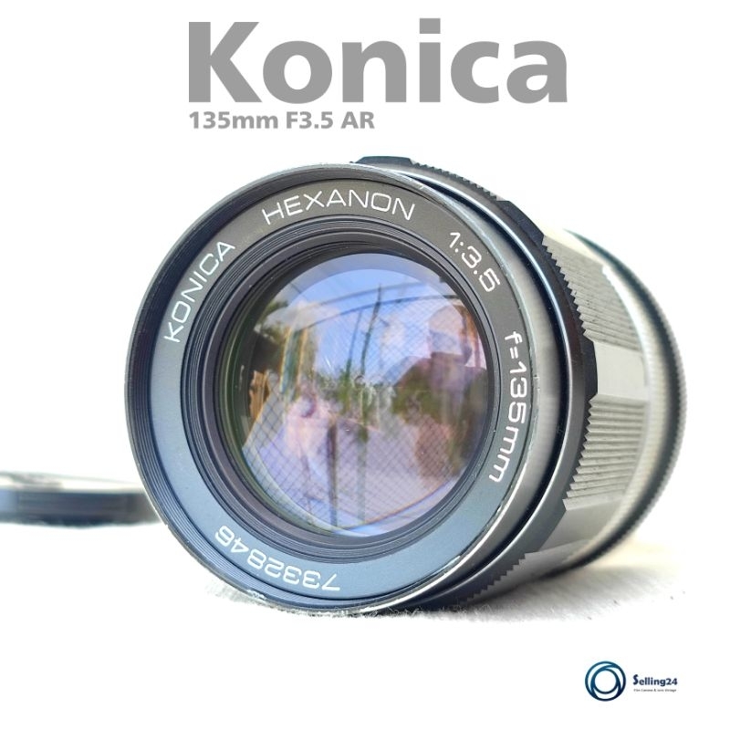 เลนส์มือหมุน Konica Hexanon 135 mm F3.5(16) Mount konica AR หน้าเลนส์ ...