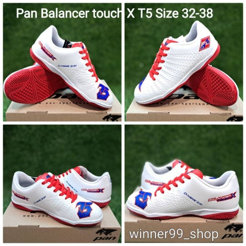 รองเท้าฟุตซอล PAN BALANCER TOUCH X รองเท้าฟุตซอลเด็ก PF141B Size 32-38 ...