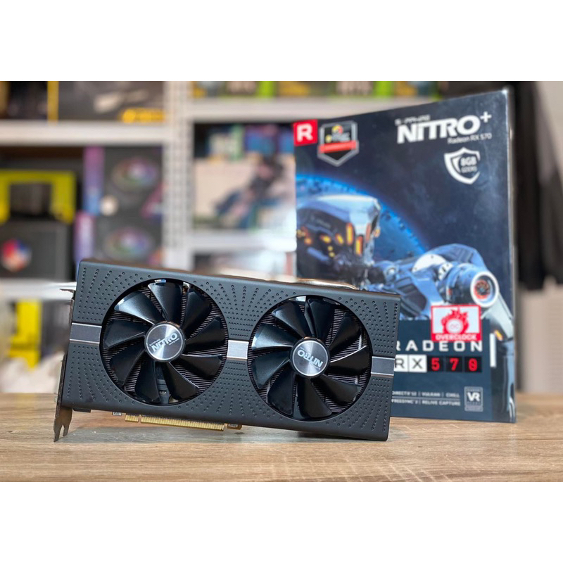 การ์ดจอ VGA SAPPHIRE NITRO RX 580-570 4/8GB มือสอง ไม่มีกล่อง | Shopee ...