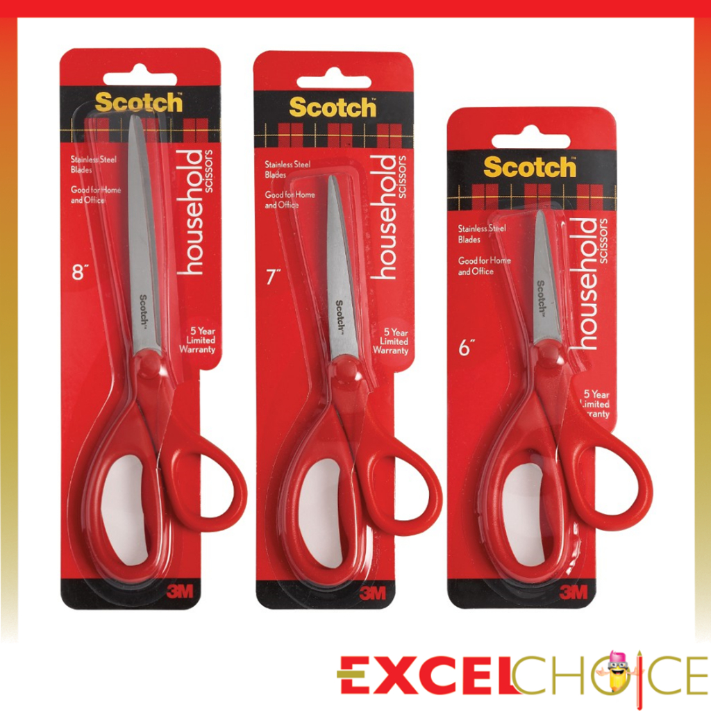 สก๊อตช์ กรรไกร งานทั่วไป (6" 7" 8") กรรไกร Scotch 3M scissor CAT1406 ...