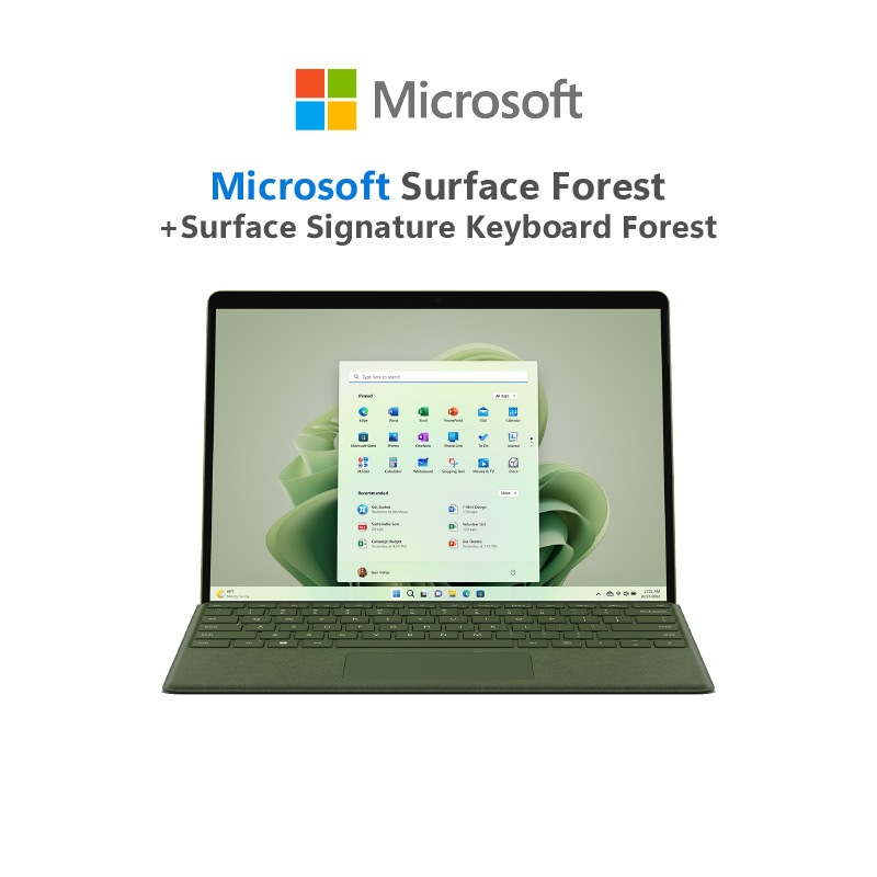 [Laptop] Microsoft Surface Pro 9 i5/8/256 Forest + Surface Signature ...