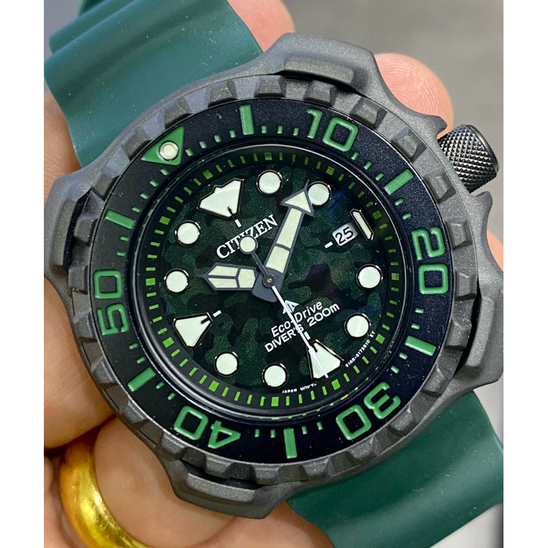 นาฬิกาข้อมือ Citizen Promaster Polyurethane Strap Eco-Drive 200M BN0228 ...