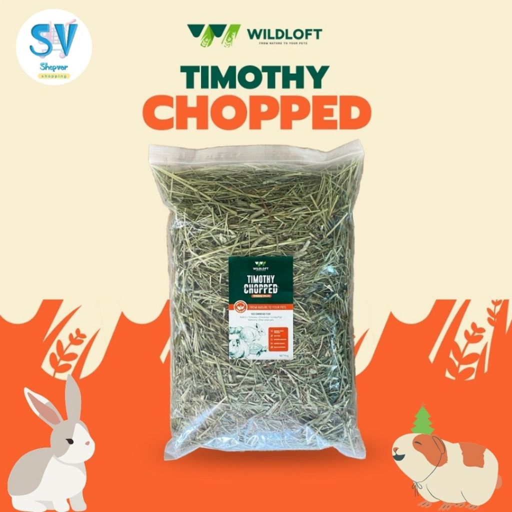Wildloft Timothy Chopped 1 Kg. ทิมโมธีสับสำหรับสัตว์ฟันแทะ 1 กิโลกรัม ...