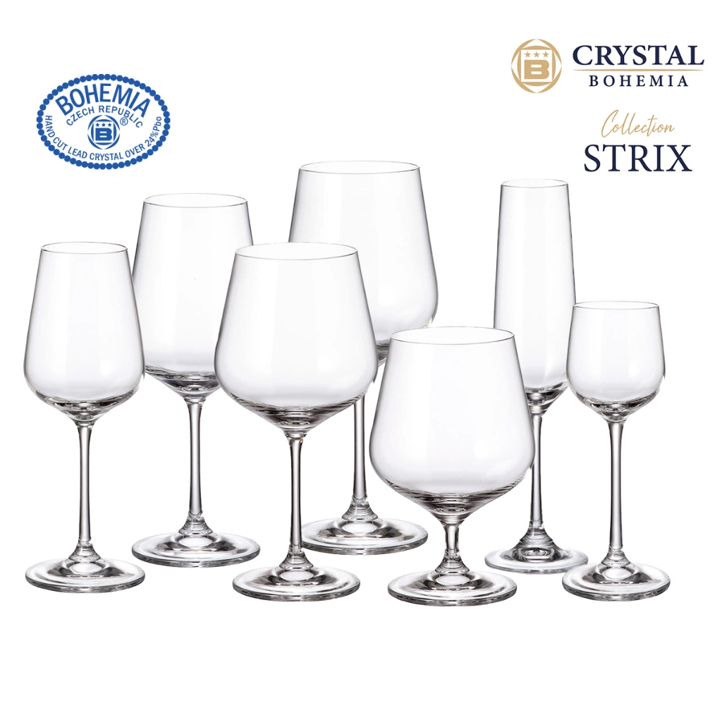 แก้วไวน์คริสตัล Bohemia Strix (1 ใบ) Bohemia Crystal Glass | Shopee Thailand
