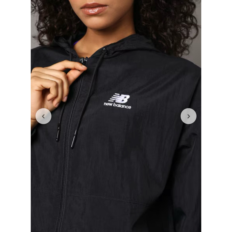 NEW BALANCE NB Athletics Zip-Front Hooded Track Jacket woman นิวบาลานซ์ ...