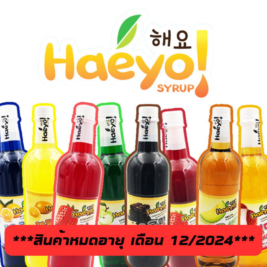 Haeyo syrup เฮโยไซรัป ไซรัปผลไม้ คาราเมล ขนาด 750ml | Shopee Thailand