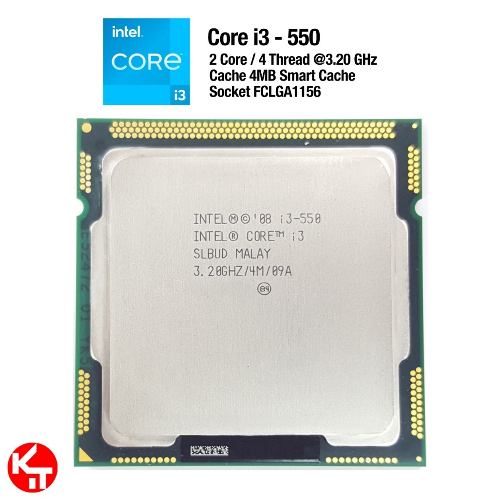 CPU Intel core i3-550 มือสอง + แถมพัดลม | Shopee Thailand