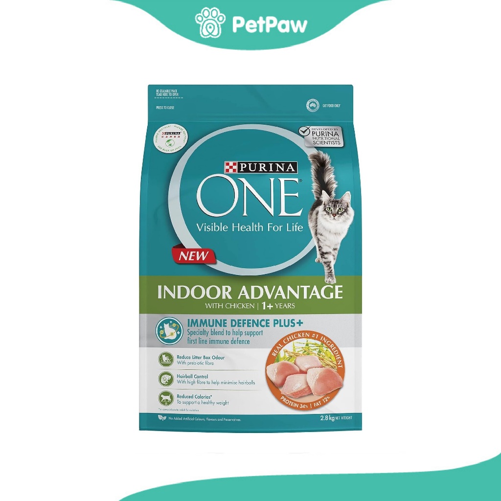 PURINA ONE อาหารแมวแบบเม็ด สูตร Indoor Advantage (รสไก่) สำหรับแมว ...