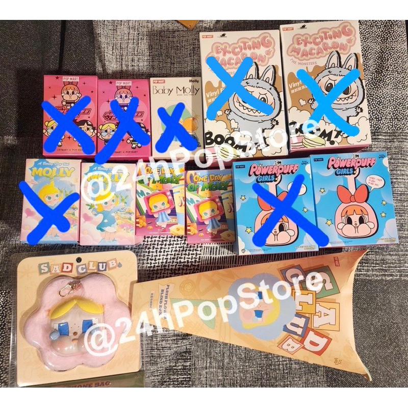 POPMART ของแท้ 100% พร้อมส่งในไทย Labubu Molly One Day CRYBABY ...