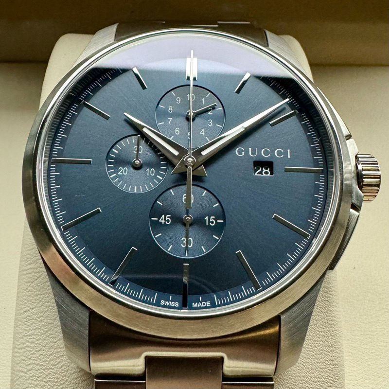 Gucci G Timeless Chronograph 126.2 YA126273 | Shopee Thailand