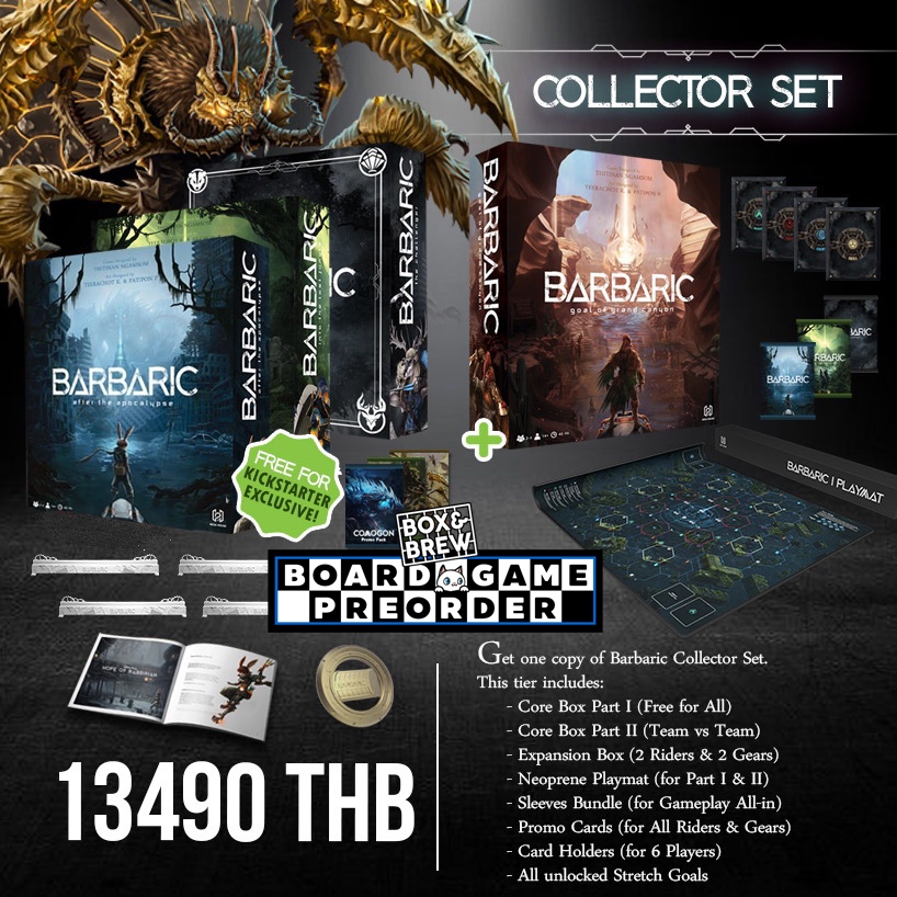 Barbaric บาร์บาริค (TH/EN Edition) ผู้ออกแบบเกม Victim Board game บอร์ด ...
