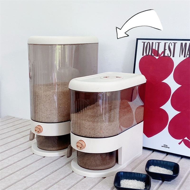 ถังข้าวสาร กล่องเก็บข้าวสาร 10/20กก สะดวกแค่กดใส่ถ้วย สําหรับใช้ในครัวเรือน onesuper | Shopee ...