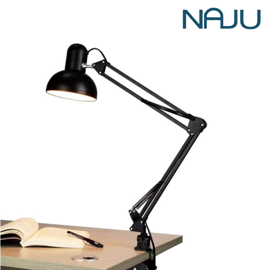 Naju โคมไฟหนีบโต๊ะ หมุนได้ 360 องศา โคมไฟอ่านหนังสือ ปรับระดับได้รอบทิศ ...