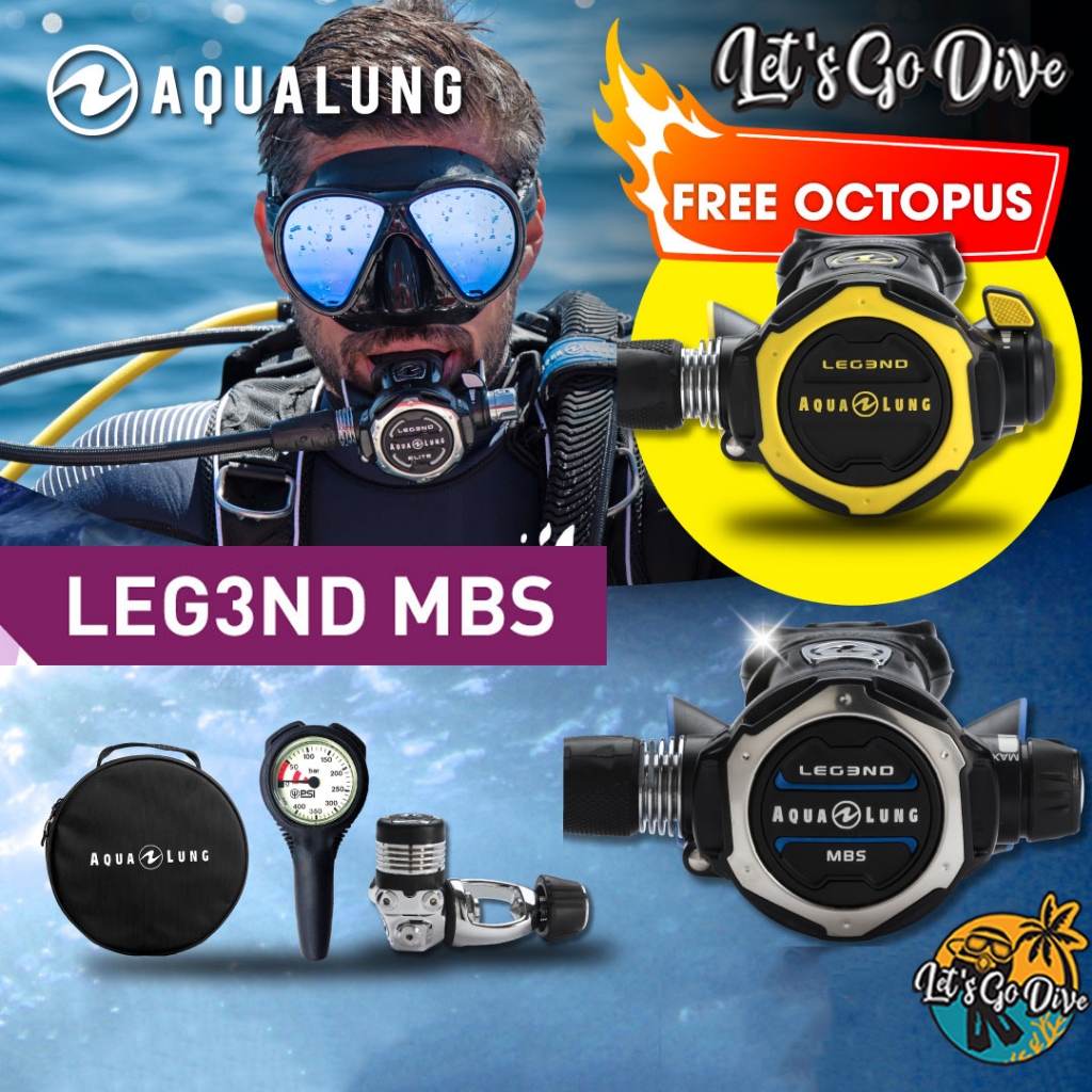 AQUALUNG - LEG3ND MBS Set - Regulator full Set - ชุดอุปกรณ์หายใจ SCUBA ...