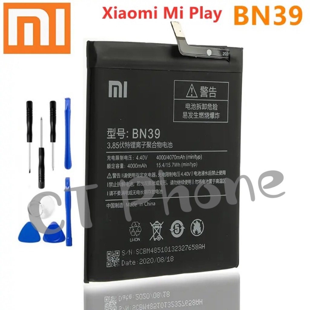 แบตเตอรี่ แท้ Xiaomi Play MiPlay Mi Play 3000MAh BN39 + ชุดถอด | Shopee ...