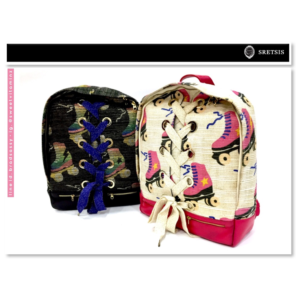 กระเป๋าเป้ลายโรลเลอร์ (Roller Backpack) จาก Stretsis (สินค้าใหม่ ป้าย ...