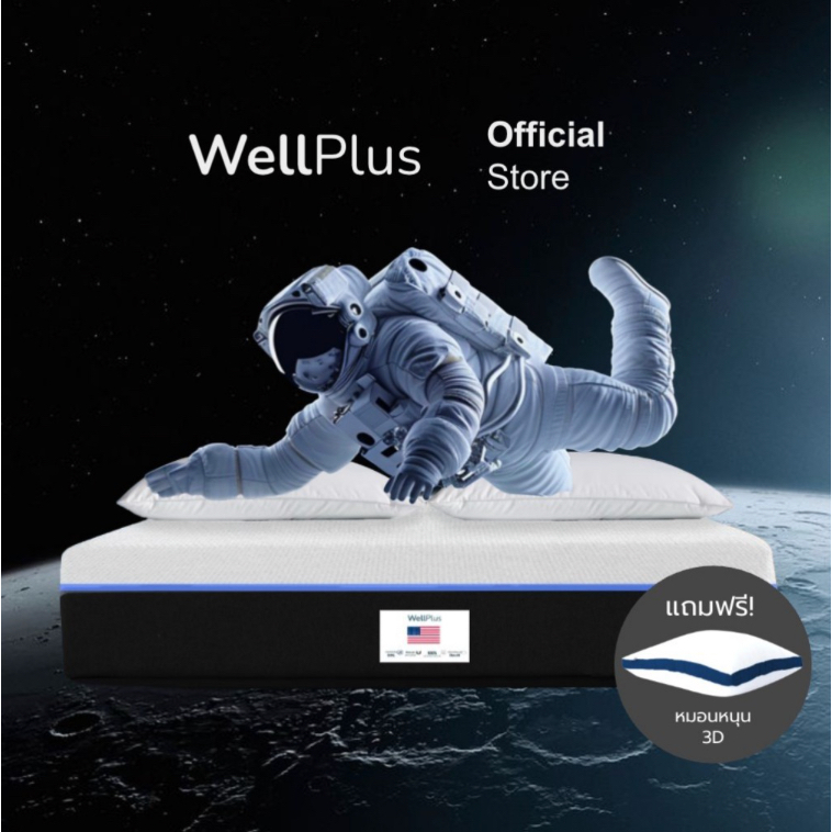 [รับประกันโครงสร้าง 10 ปี] WellPlus ที่นอนเมมโมรี่โฟมCool Gelเสริม ...