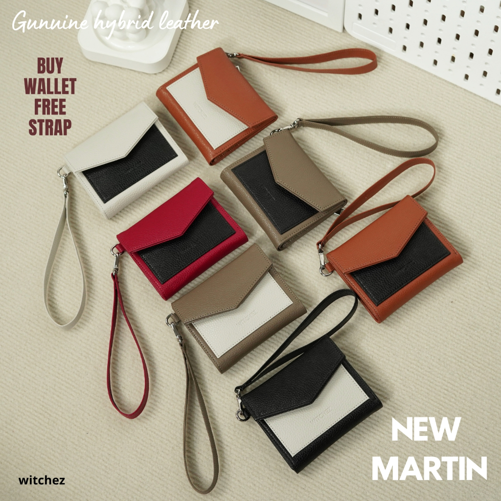 Witchez Martin Wallet(หนังแท้)Hybridกระเป๋าสตางค์ใบสั้นสามพับ หนังกัน ...